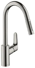 Hansgrohe Focus M41 - Dřezová baterie M4116-H240 s výsuvnou sprškou, sBOX, vzhled nerezu 73880800