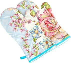 Bellatex Grilovací rukavice 2ks Modrá,Růžová 20x36 cm