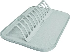 Světle modrá plastová odkapávací podložka na nádobí 36x28 cm – Homéa