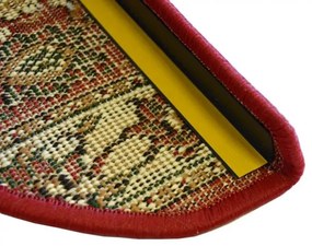 Sintelon Nášlapy na schody Practica červený půlkruh, samolepící - 24x65 půlkruh (rozměr včetně ohybu)