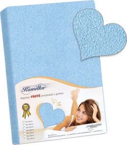 Bellatex Prostěradlo froté světlá modrá rozměr 200x200 cm