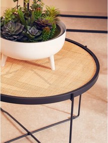 Ratanový kulatý konferenční stolek v přírodní barvě ø 60 cm Depok – Premier Housewares