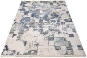 Exkluzivní modro-béžový koberec