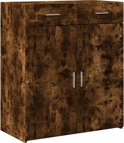 Příborník kouřový dub 80 x 42,5 x 93 cm kompozitní dřevo 3281473