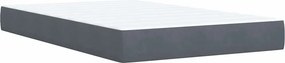 Box spring postel s matrací tmavě šedý 120x190 cm samet 3287699