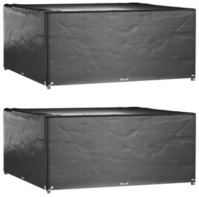 Plachty na zahradní nábytek 2 ks 16 oček 250x250x90 cm čtverec 3155357