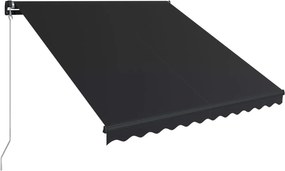 Ručně zatahovací markýza 300 x 250 cm antracitová 3051237