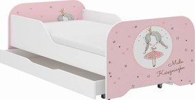 Wooden Toys Dětská postel MIKI 160x80 PRINCEZNA