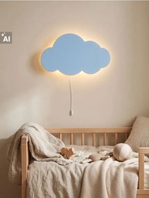 Sinsay - LED nástěnné svítidlo ve tvaru mraku - modrá