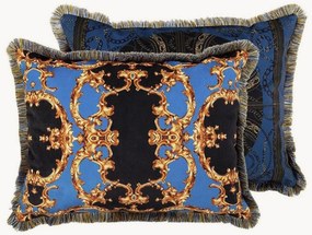 Oboustranný sametový polštář Neobaroque Chains
