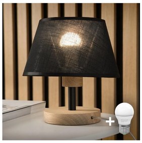 Brilagi - LED Stolní lampa ANTHONY 1xE14/40W/230V dub/černá