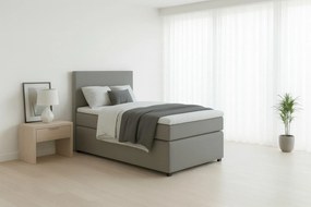 XXXLutz POSTEL BOXSPRING, 90/200 cm, šedá MID.YOU - Jednolůžkové postele - 000044002904