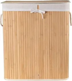 Compactor Bamboo XXL 105 L - 2dílný / Bambusový koš na prádlo s víkem