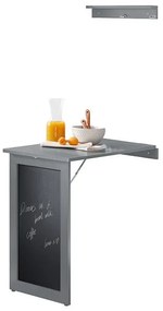 Sobuy SoBuy FWT20-HG Nástěnný stůl s tabulí Rozkládací stůl Jídelní stůl Kuchyňský stůl Světle šedá 50x76x75cm