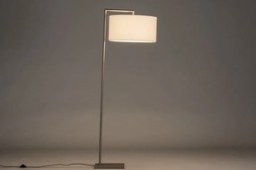 Stojací designová lampa Pallas White Steel