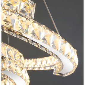 Toolight Toolight, LED křišťálové závěsné svítidlo APP1556-CP, chromová, OSW-05178