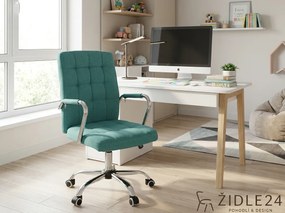 Juniorská židle TEDDY - zelená látka