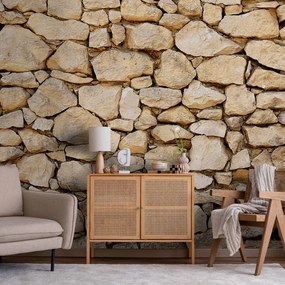 Fototapeta Provence styl - pozadí s designem kamenné zdi v rustikálním stylu