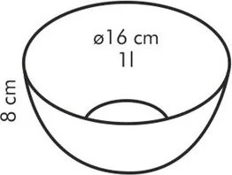 TESCOMA Skleněná mísa GIRO ø 16 cm