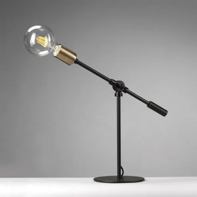 ONLI - Stolní lampa ASTE 1xE27/15W/230V 45 cm černá/zlatá
