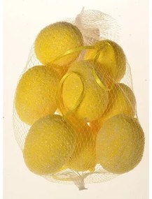 Umělá Vejce závěsná žlutá, sada 9 ks, v. 6 cm, síťka
