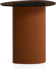 Odkládací stolek se skleněnou deskou 47x48 cm Olir – Kave Home