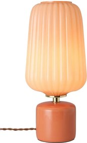 Skleněná stolní lampa v lososové barvě (výška 40 cm) Daria – Ellos Home