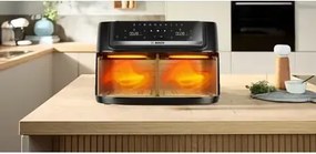 Bosch MAFD440B7 černá / Horkovzdušná fritéza / 2500 W / 9 l / duální /