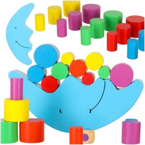 Creative Corner Montessori dřevěná balanční arkádová hra Měsíc