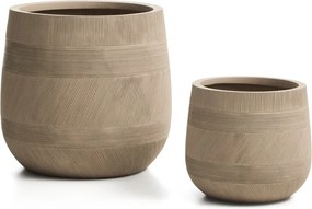 Betonové obaly na květináče v sadě 2 ks ø 50 cm Tival – Kave Home