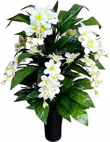 Květinový květináč Jasmín Gardenia 85 cm umělá květina V Květináči Seledyn