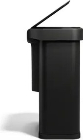 Simplehuman DUAL SENSOR černý / Odpadkový koš / Bezdotykový / Hlasové