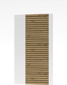 XXXLutz NÁSTĚNNÝ PANEL, bílá, dub artisan, 84/147/4 cm Hom`in - Nástěnné police - 001937008434