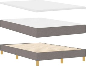 Postel s boxspringem s polštářem Taupe 120 x 190 cm textil 3338906