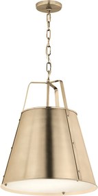 Industriální lustr nad stůl Elstead Etcher 46 cm 2x E27 šampaňský bronz