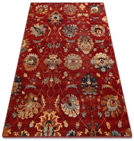 Kusový koberec vlněný Dywilan Superior Latica Rubin Červený Rozměr: 200x300 cm
