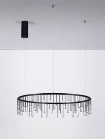 Luxusní lustr Stellar 80 černá