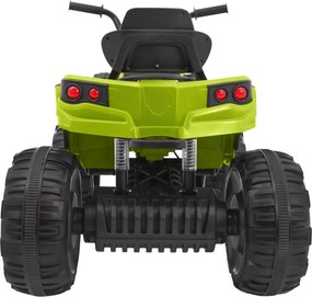 Ramiz Dětská čtyřkolka ATV 2,4 GHz na baterie zelená + dálkové ovládání + EVA kola + MP3 rádio + pomalý start