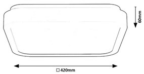Rabalux 71256 - LED Koupelnové stropní svítidlo SAMIRA LED/48W/230V IP44 černá