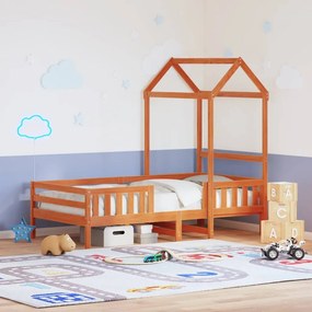 Rám postele se střechou voskově hnědý 80x200 cm masiv borovice 3282164