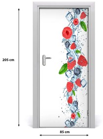 Fototapeta na dveře samolepící ovoce lesní a voda 85x205 cm