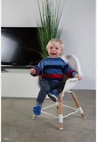 Childhome Evolu 2 Natural - White / Židlička 2v1 / od 6 měsíců do 6 le