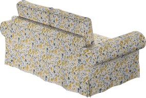 Potah na pohovku IKEA Backabro 2-místná, rozkládací barva žlutá látka pletený vzor, vzorované