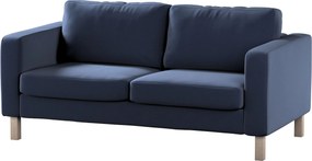 Potah na pohovku IKEA Karlstad 2-místná, nerozkládací, krátký barva tmavě modrá látka sametová