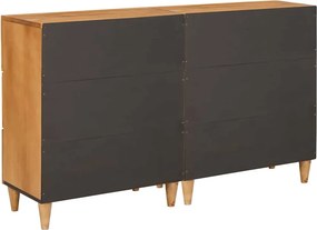 Servírovací skříň 2 ks 120 x 33,5 x 75 cm Hnědá 3310064