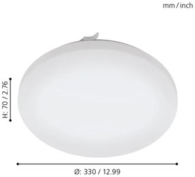 Eglo 79523 - LED Koupelnové stropní svítidlo TUSCOLA LED/14,6W/230V IP44
