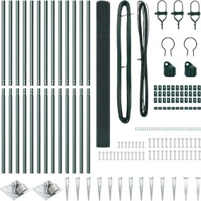 Svařované drátěné ploty s hroty 25 x 1,5 m Ocel potažená PVC 3352092