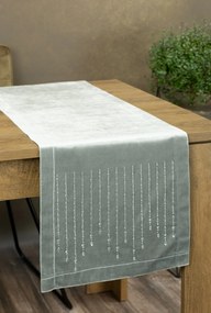 UBRUS ROYAL 3 35X220 CM STŘÍBRNÝ
