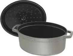 Staub La Cocotte 40500-276-0 šedá / Pekáč / Oval / 27 cm
