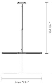 Kovové LED závěsné svítidlo ve stříbrné barvě s kovovým stínidlem Omni Ceiling – UMAGE